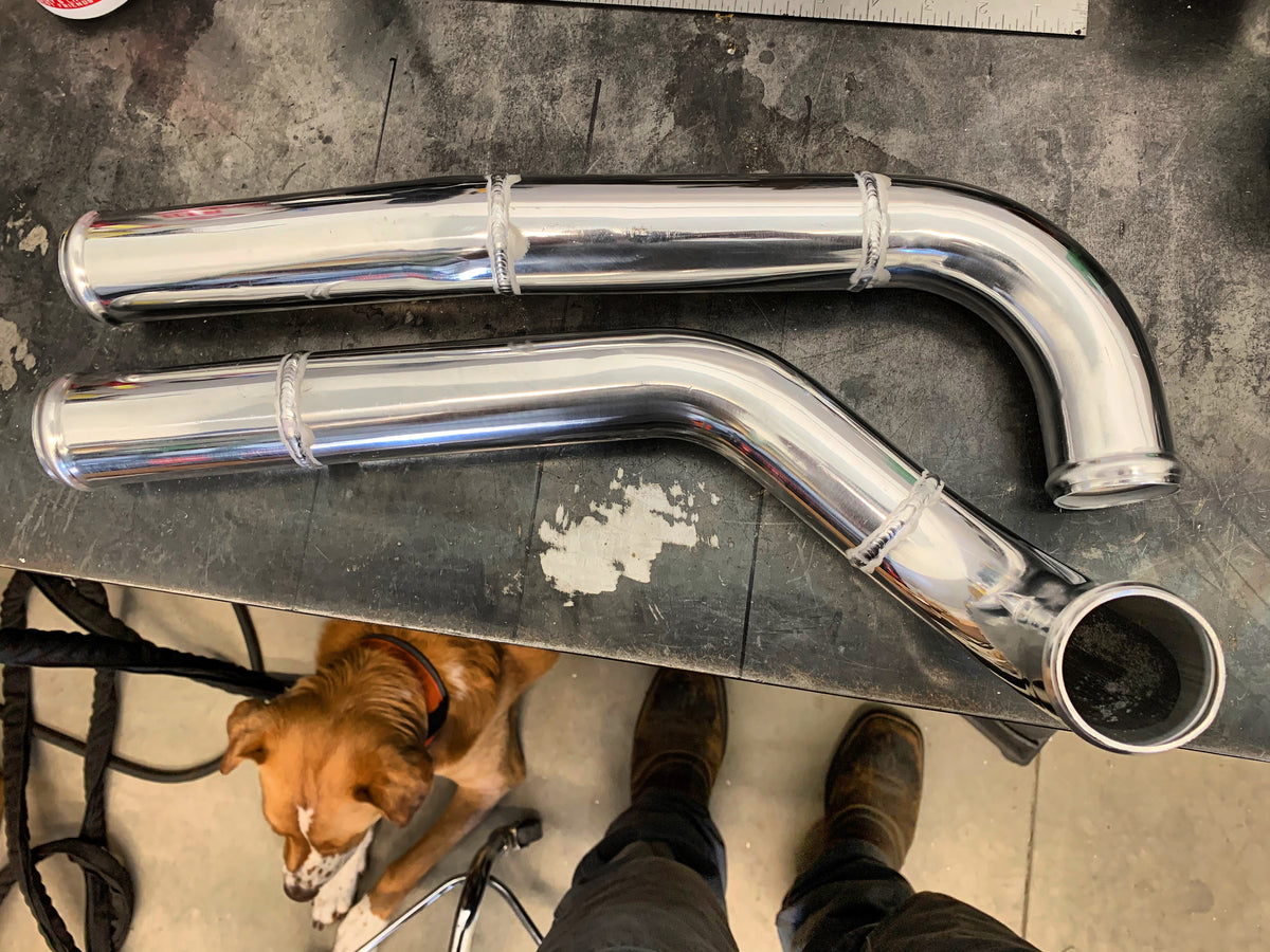 3rd/4th Gen Cummins Aluminum Radiator Pipe Kits – a² Race Development